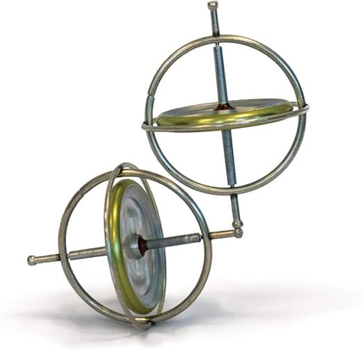 Amazon.com: Classic Gyroscope – Twin Pack | 2 Metal Spinning Gyroscopes ...