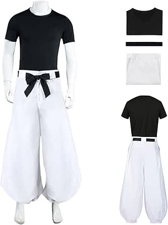 IOPBOT Men Anime JJK Jujutsu Fushiguro Toji Cosplay Costume Uniform ...