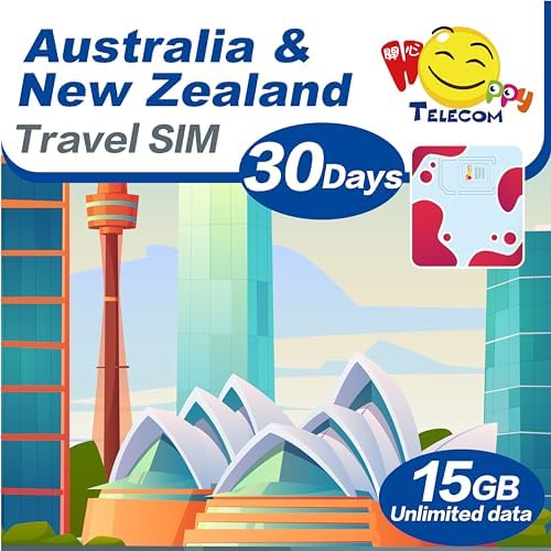 Amazon.com: Happy Australia and New Zealand 30 Days Unlimited Data Travel Sim Card | 15GB of 4G ...