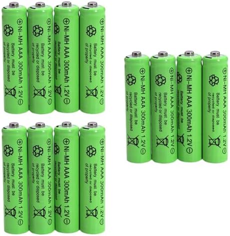 Amazon.com: 12 Packs 1.2V AAA 400mAh Ni-MH Rechargable Batteries for ...
