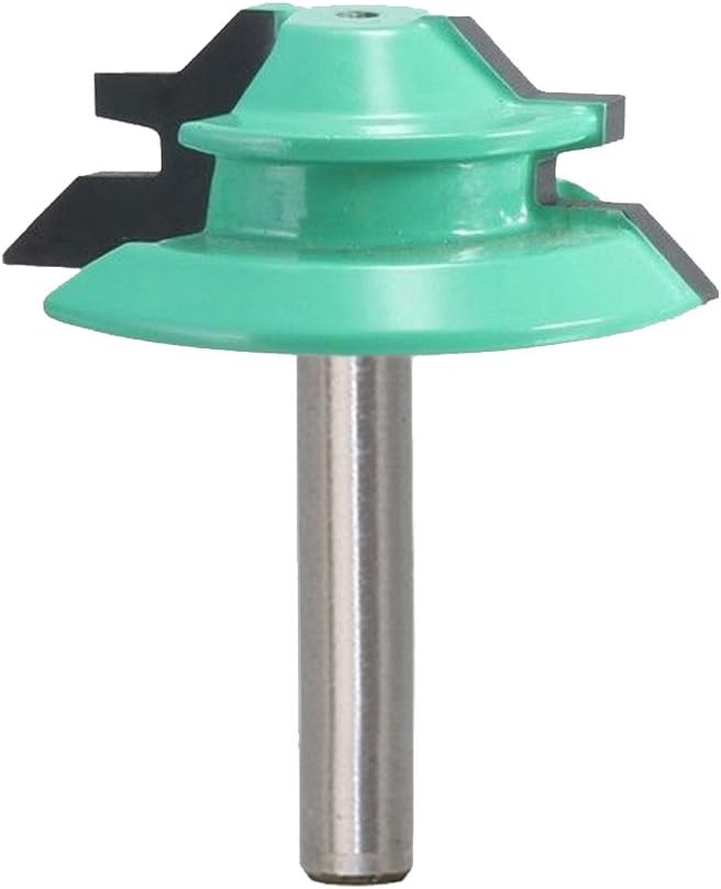 Mesee 45 Degree Drawer Lock Miter Router Bit, 1/4 Inch Shank Joint ...