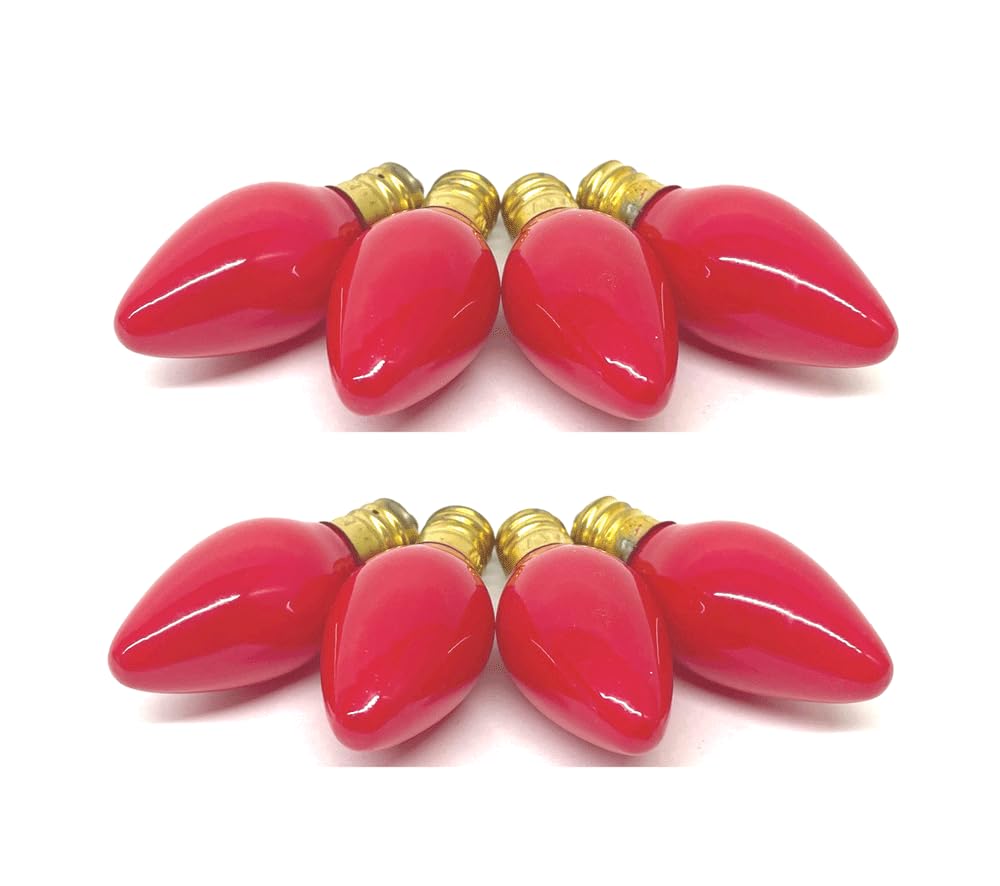 UI PRO TOOLS Red Night Light Bulb Replacement Bulbs 5W 120V - 8PC ...