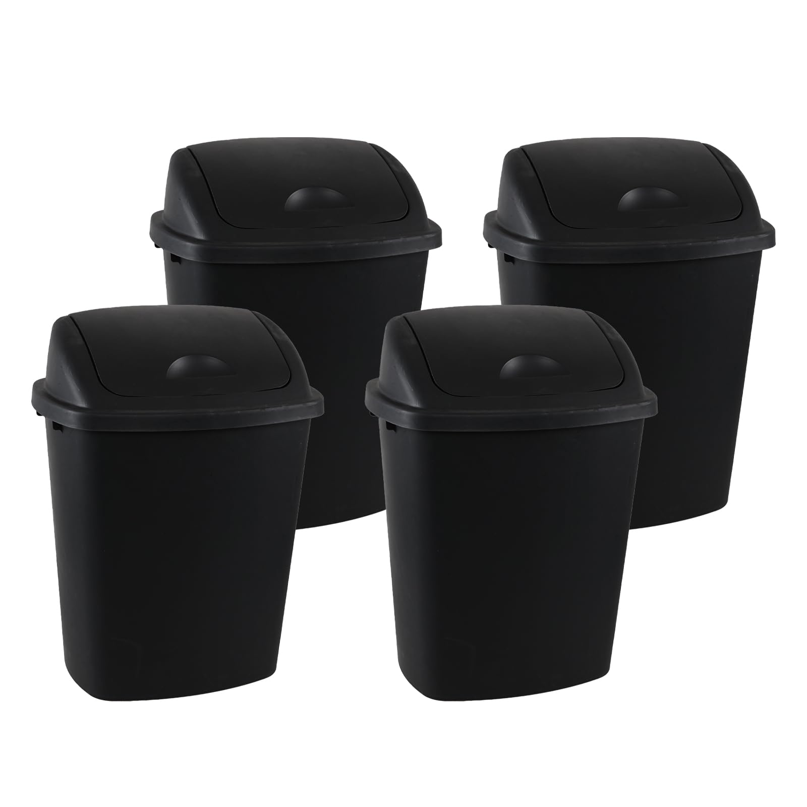 Amazon.com: Yesdate 4 Packs Commercial Heavy-Duty Trash Can with Lid ...