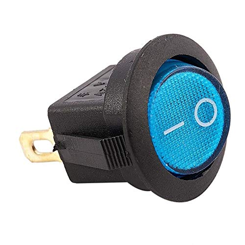 WHIZZO 4 x 12V LED Illuminated Rocker on-Off Toggle SPST Switch Dash Light car boa S6T2 : Amazon ...
