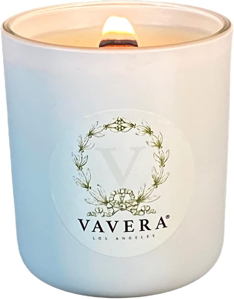 Amazon.com: VAVERA Gardenia Long Burning Wood Wick Natural Soy Luxury ...