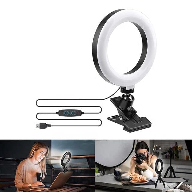 Buy DIGICOP 6 inch Video conferencing Ring Light Clip on Laptop ...