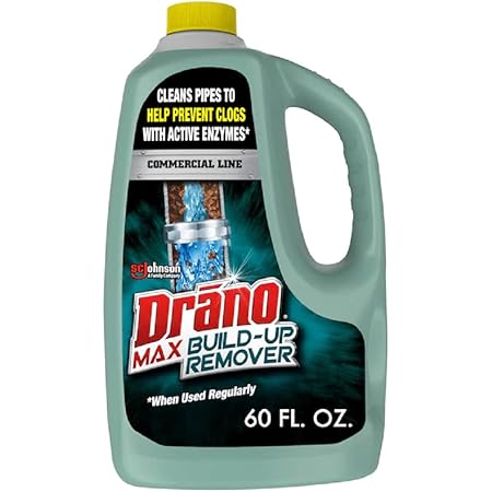 Amazon.com: Drano Max Build Up Remover Drain Cleaner, Commercial Line ...