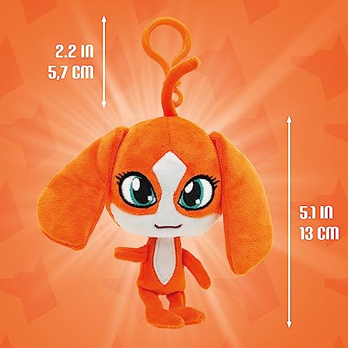 Miraculous Ladybug – Kwami Lifesize Barkk, 5-inch Dog Plush Clip-on ...