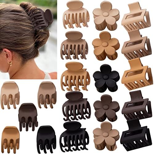 Amazon.com : 20 PCS Small Hair Clips for Women & Girls - Durable Matte ...