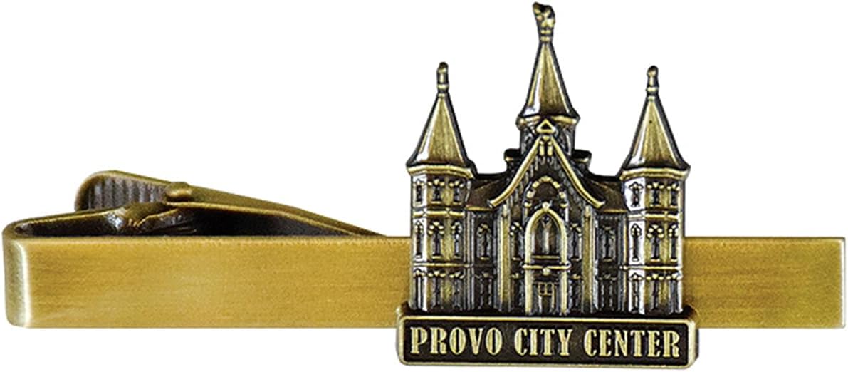 Amazon.com: LDS Provo Utah Temple Gold Steel Tie Bar - Tie Clip ...