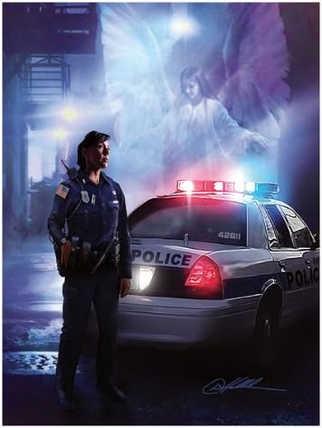 Amazon.com: Police Officer Woman Danny Hahlbohm Service Protect Print ...