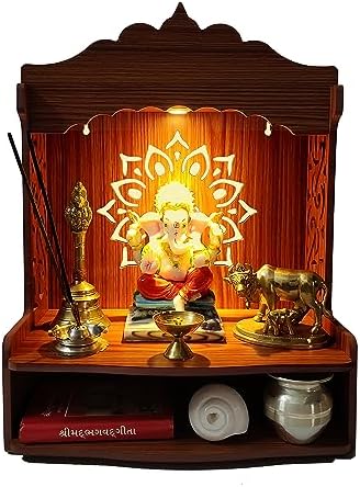 DIVOKAH Beautiful Wooden Pooja Mandir For Home/Temple For Home And ...