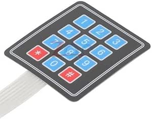 4x3 Matrix Array 12 Key Membrane Switch Keypad Keyboard 3x4 Control ...
