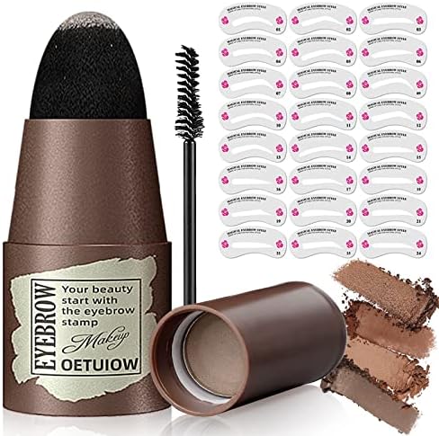 Amazon.com : Eyebrow Stamp Stencil Kit - 1 Step Eye Brow Makeup Brow ...