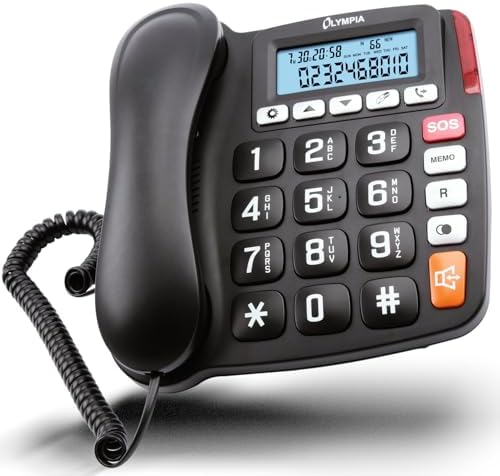 Schnurgebundenes Telefon, Kabelgebundenes Telefon mit ...