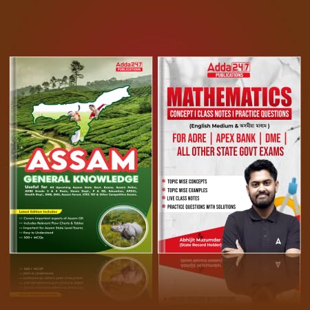 Buy Set of 2 The Assam Mathematics Concept | Class Notes|Practice ...