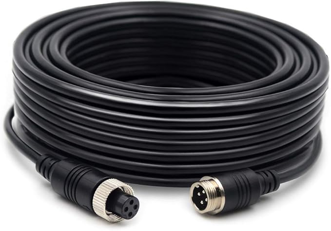 Amazon.com: Collyon (17FT / 5m Backup Camera Cable, 4-pin Aviation ...