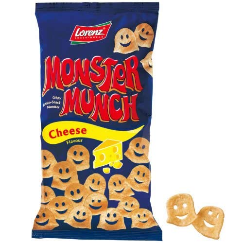 Amazon.com : Lorenz Monster Munch potato chips: CHEESE 75g : Grocery ...