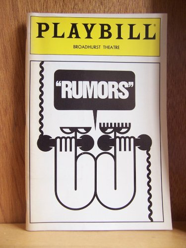 Neil Simon's "Rumors" A Farce - Playbill, Broadhurst Theatre, New York ...