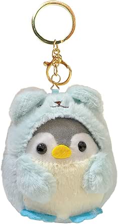 Amazon.com: VICKYPOP Cute Penguin Keychain, Stuffed Penguin Plush ...