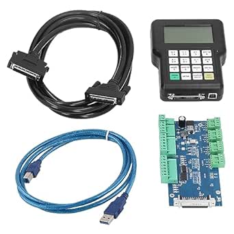 3 Axes Controller, Engraving Machine Controller Kit 3 Axes CNC DSP Remote Hand Control Supports ...