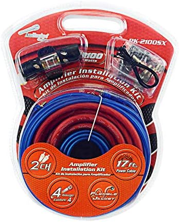 Amazon.com: Audiotek 6000 Watts Maximum Power 0 Gauge Car Vehicle Audio Amplifier Installation ...
