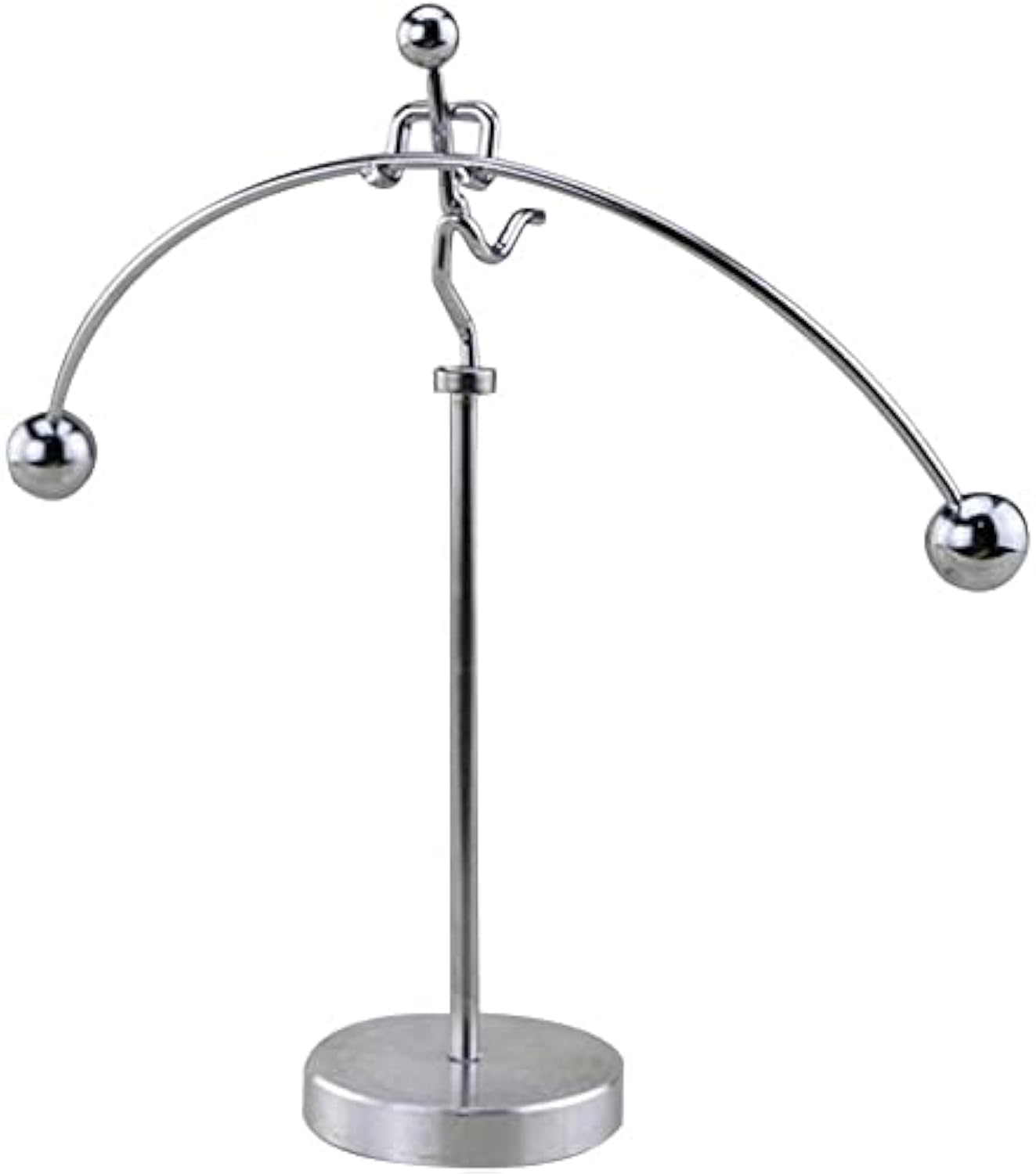 DigaNT Silver Single Feet Steel Pole Balancing Man Stress Relief ...