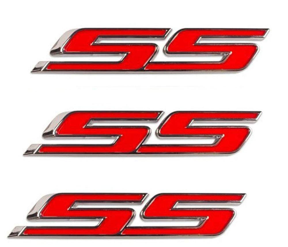 Amazon.com: Aimoll 3pcs SS Emblems ABS Sticker 3D Logo Replacement for ...