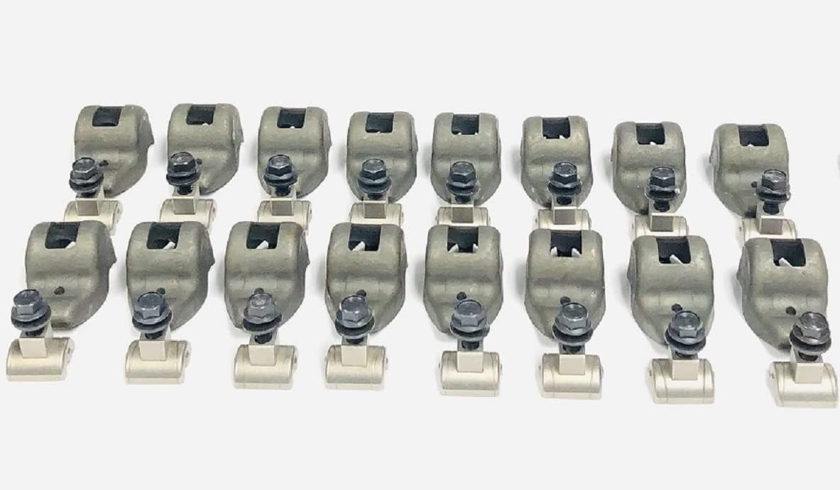 Amazon.com: Set of 16 Push Rods & Rocker Arms compatible with 1970-89 ...