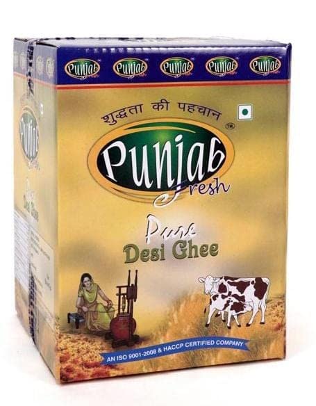 Punjab Fresh 100% Pure Cow Ghee - Desi Ghee with Rich Aroma - 1L ...