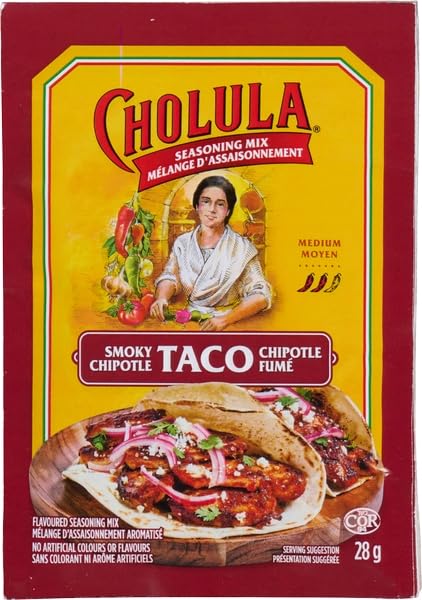 Cholula Smoky Chipotle Taco Seasoning Mix, Medium Spice, No Artificial ...