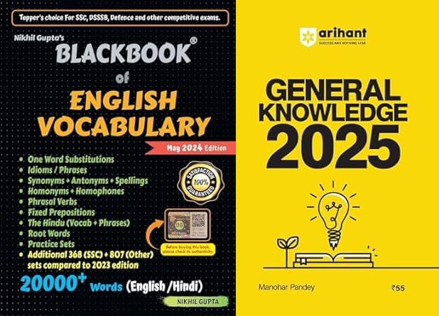 BlackBook of English Vocabulary May 2024 by Nikhil Gupta + General Knowledge 2025 : Amazon.in: Books
