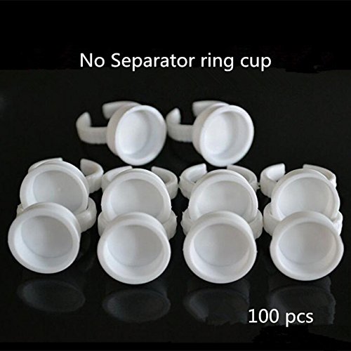 Amazon.com : Tattoo Ring Cups - Yuelong 100pcs Disposable Plastic Nail ...