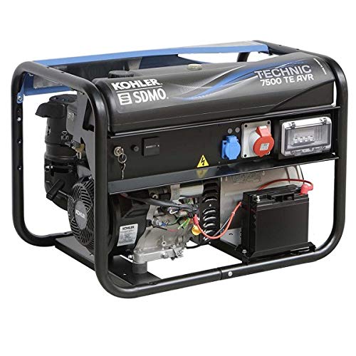 SDMO TECHNIC 7500 TE AVR MODYS Grupo Electrógeno Trifásico Profesional, Gama Technic, Arranque ...