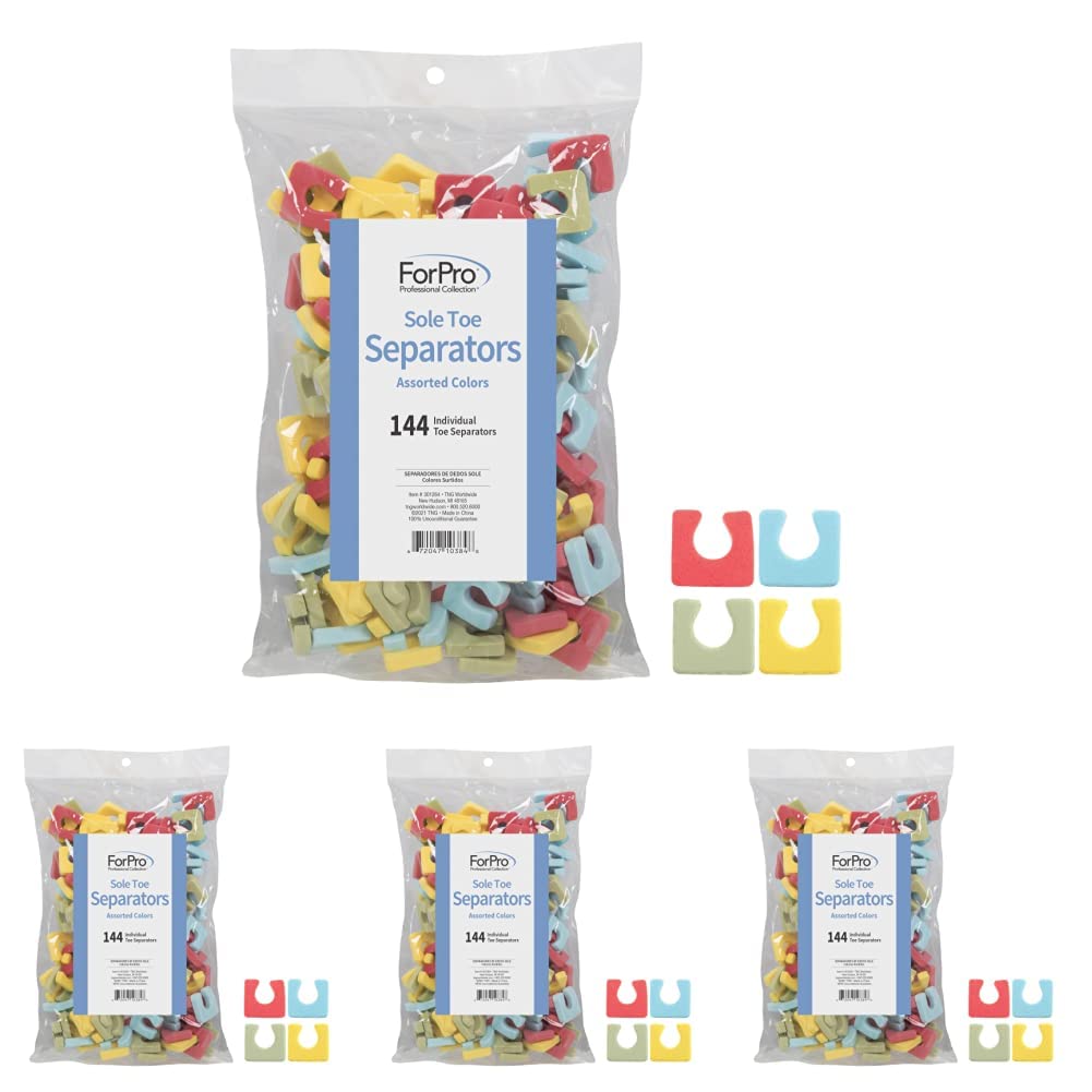 Amazon.com: ForPro Sole Toe Separators, Assorted Colors, Individual ...