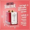 Amazon.com: Nostalgia Retro Wide 2-Slice Toaster, Vintage Design With ...