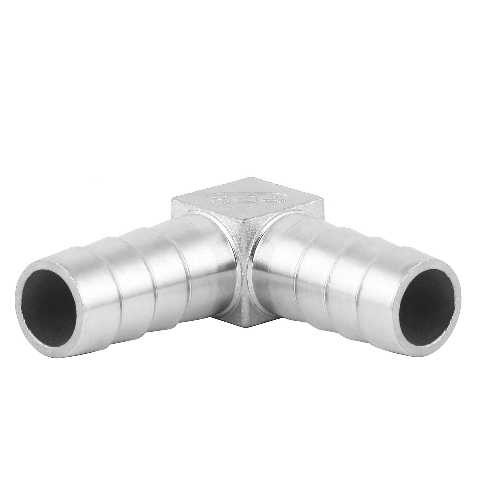 Snapklik.com : Stainless Steel 3/4" Hose Barb Elbow 90 Degree L Right ...