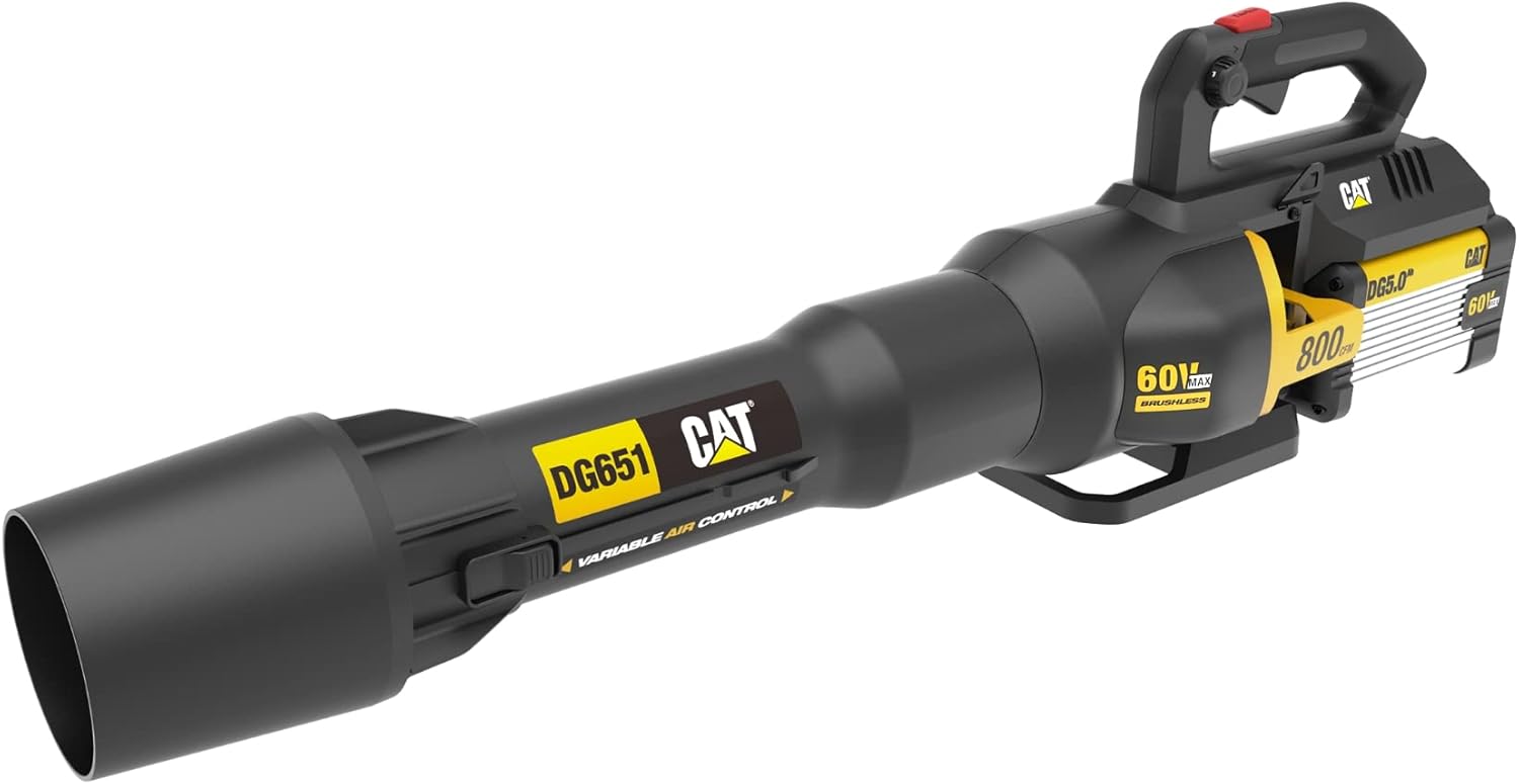 Amazon.com: Cat® DG651.9 60V 800 CFM 170 MPH High-Powered Leaf Blower ...