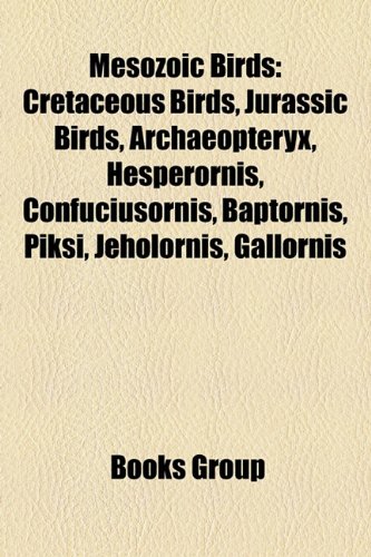 Mesozoic Birds: Cretaceous Birds, Jurassic Birds, Archaeopteryx ...