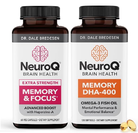 Amazon.com: NeuroQ Memory & Focus Extra Strength with DHA-400 - Boosts ...