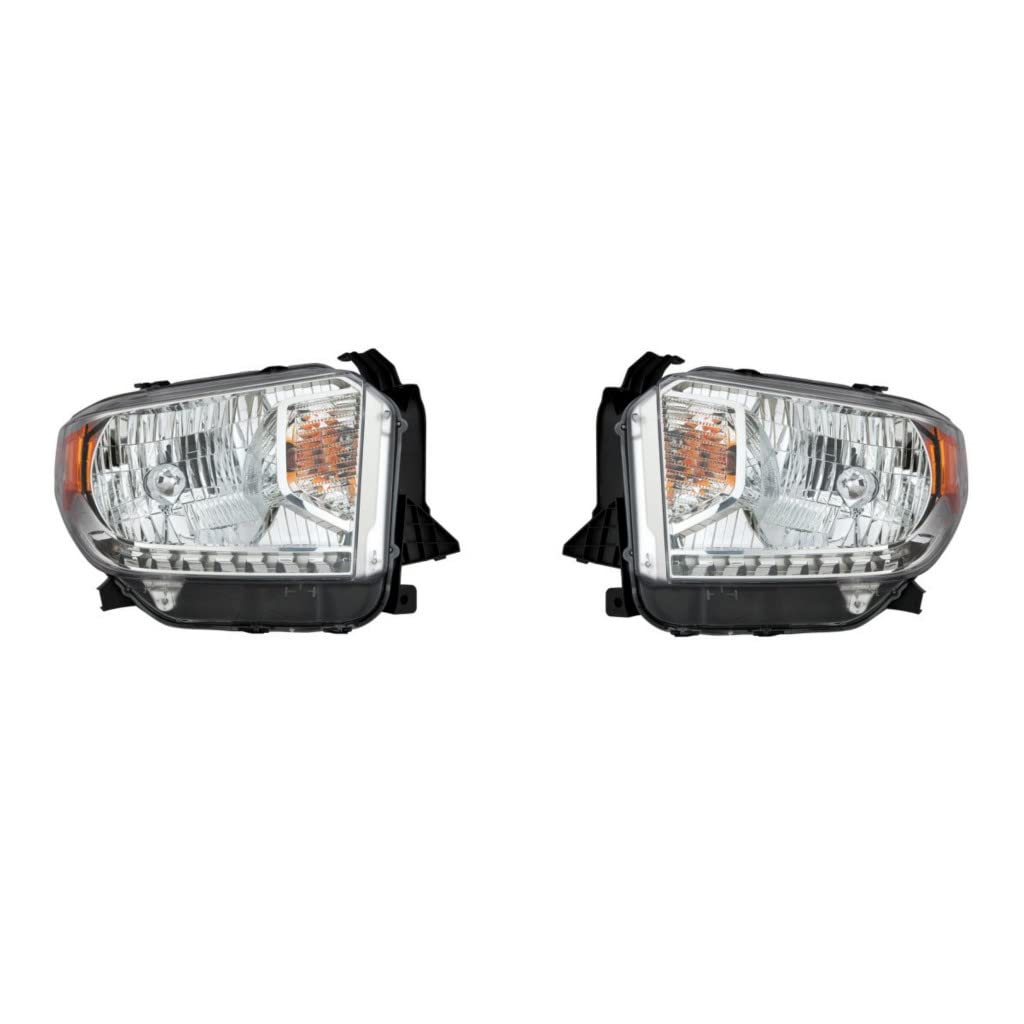 Headlight Fits 2014-2017 Toyota Tundra Halogen With LED, 57% OFF