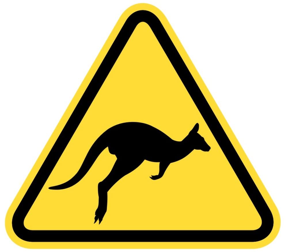 Kangaroo Triangle Logo Kangaroo Logo Vector Slogan Template Stock