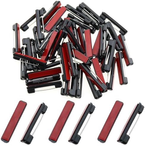 Amazon.com: LUORNG 50PCS Adhesive Name Tag ID Badge Safety Pin Strip ...