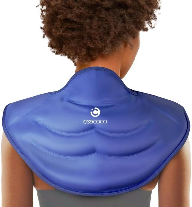 CooCoCo FSA HSA Eligible Ice Pack for Neck & Upper Back, Large Shoulder ...