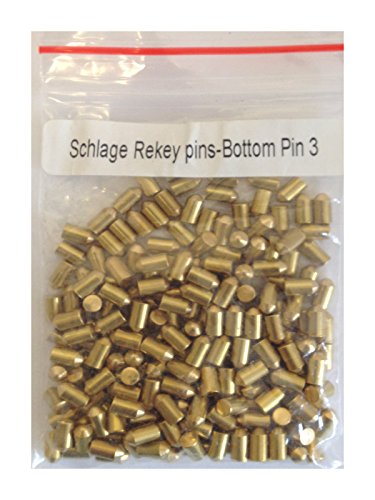 200 Pieces SC1 / SC4 Schlage Compatible Re-Key Bottom Pins #0 to #9 ...