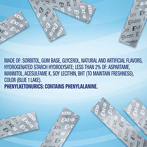 Snapklik.com : Extra Gum Peppermint Chewing Gum, 15 Pieces