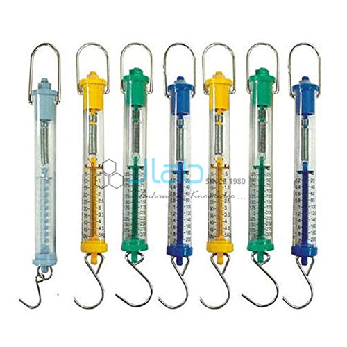 Plastic Body Newton Force Meter Spring Balance with Dual Scale Labelled ...