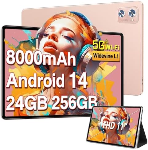 Amazon.com : SUAAT Tablet 11 inch Android 14 Tablets, 24GB RAM 256GB ...