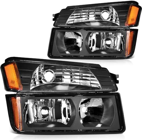 Amazon.com: WEELMOTO Headlights for 2002-2006 Chevy Avalanche 1500 2500 ...