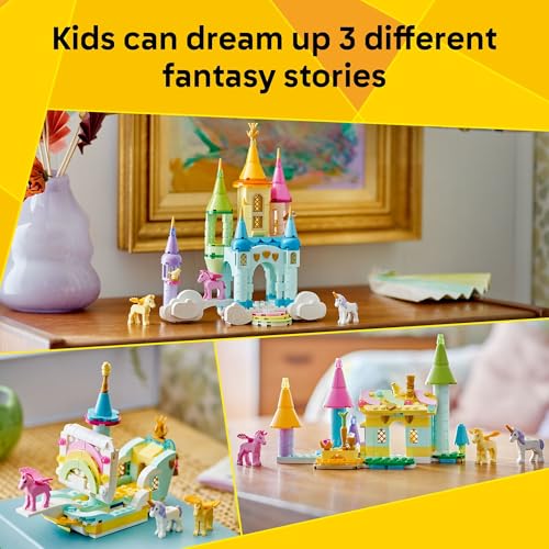 LEGO Creator 3 in 1 Unicorn Castle Building Toy for Kids - Unicorn Toy ...